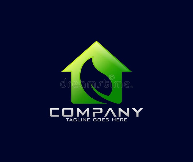Green House Logo Template House Logo Design Logo Templates Home Logo ...