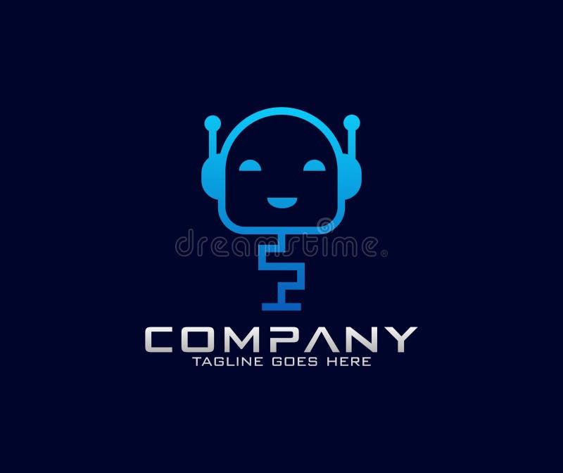 Modern Robot Logo Design Technology Minimalist Logo Design with ...