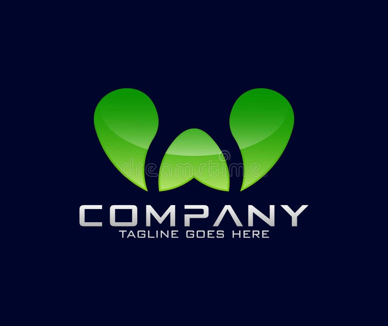 Modern Abstract Letter W Logo Design Stock Vector - Illustration of ...