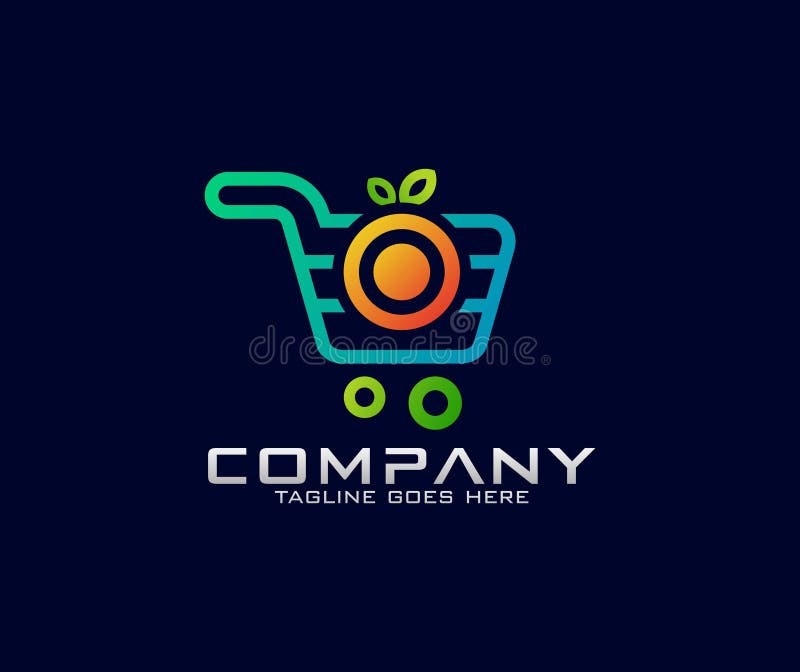 Fruit Store Logo Design Supermarket Fruit Logo Template Design Vector ...