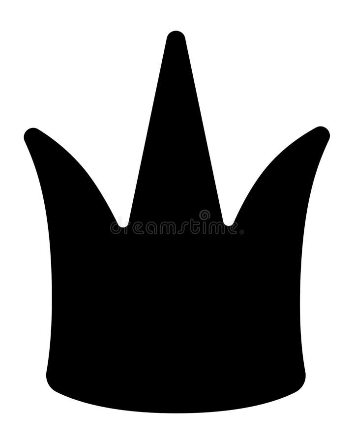 Crown. Small Stylized Crown - Vector Silhouette Picture for Logo or ...