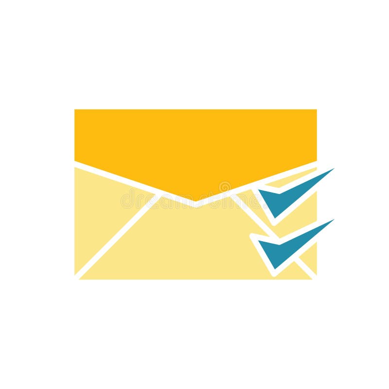 Email Flat Icon Design Vector Stock Vector - Illustration of send ...