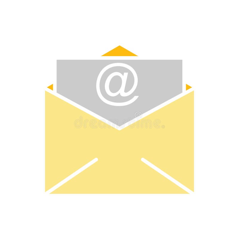 Email Flat Icon Design Vector Stock Vector - Illustration of badge ...