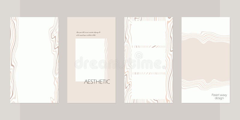 Aesthetic Minimalistic Templates for Social Media Stories. Layouts in ...