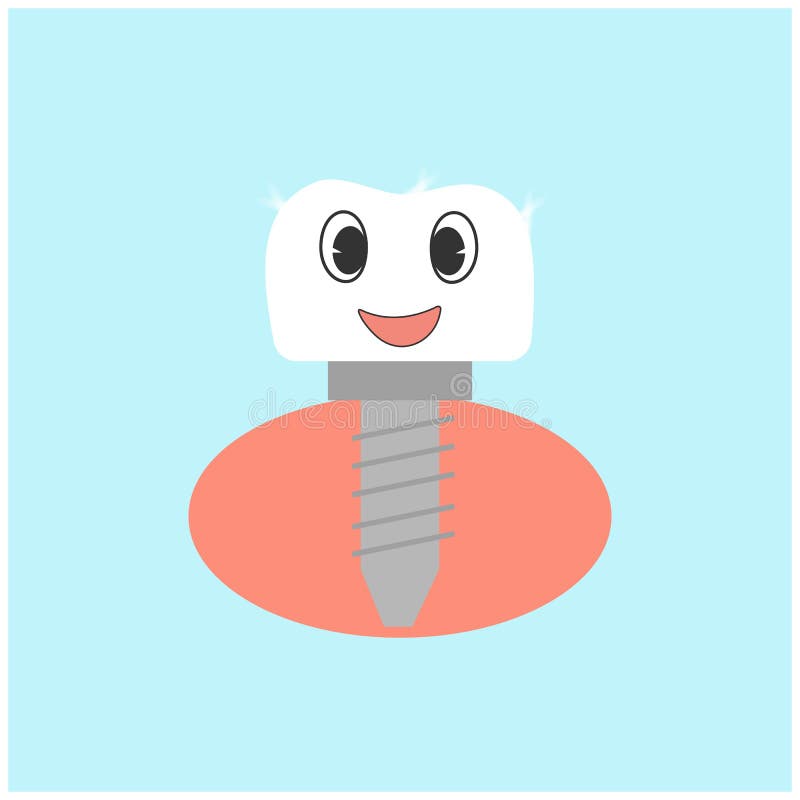 Dentistry Resuscitation of a Tooth with a Pin Stock Vector ...