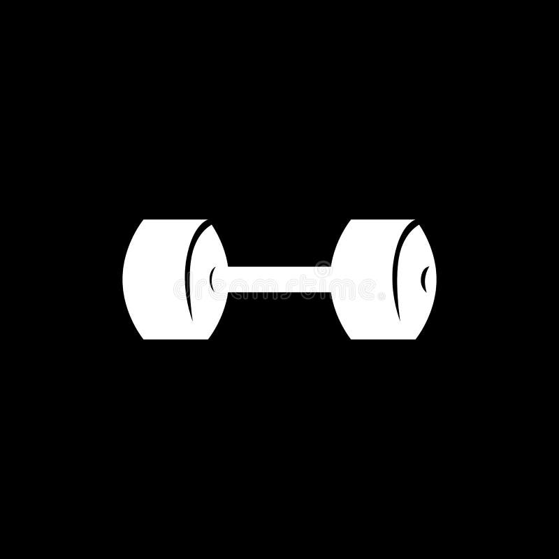 Dumbbell Simple Icon and Simple Flat Symbol for Web Site, Mobile, Logo ...
