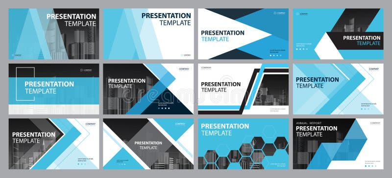 Abstract Page Layout Design Template for Presentation Stock Vector ...