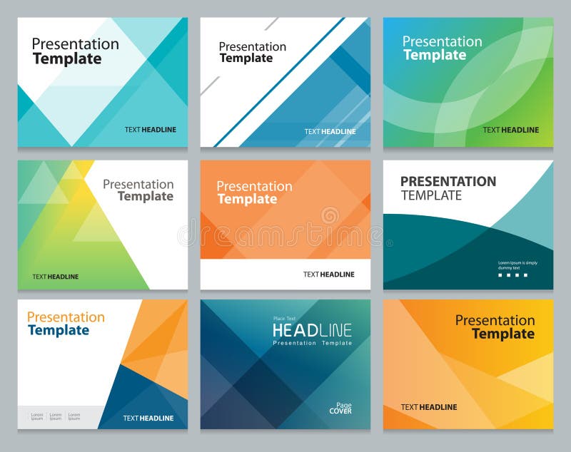 Abstract Page Layout Design Template for Presentation Stock Vector ...