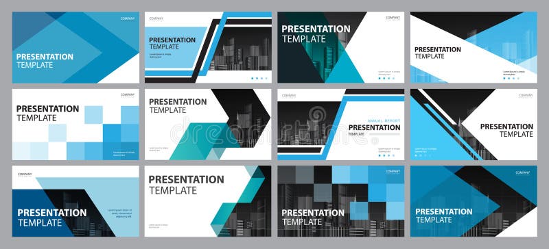 Abstract Page Layout Design Template for Presentation Stock Vector ...