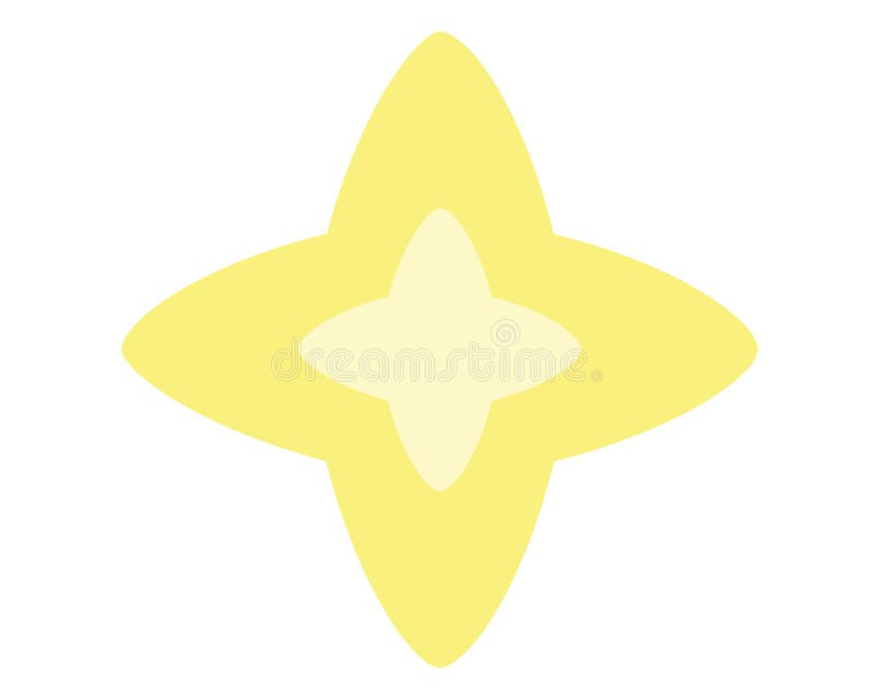 Four-pointed Star - Vector Full Color Picture for a Sign or Icon ...