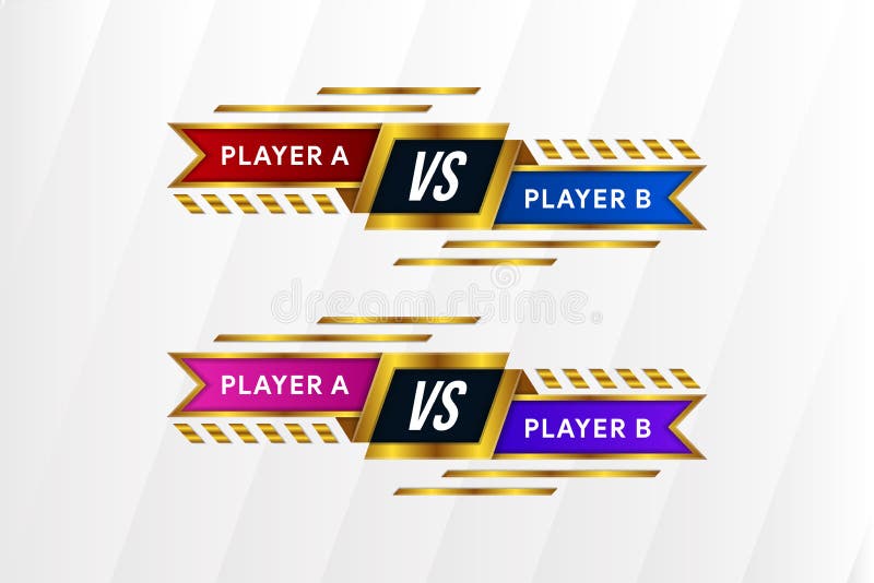 Collection of Versus Screen Template. Vs Battle Element Stock Vector ...