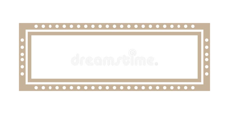 Decorative rectangle frame stock vector. Illustration of arabesque ...