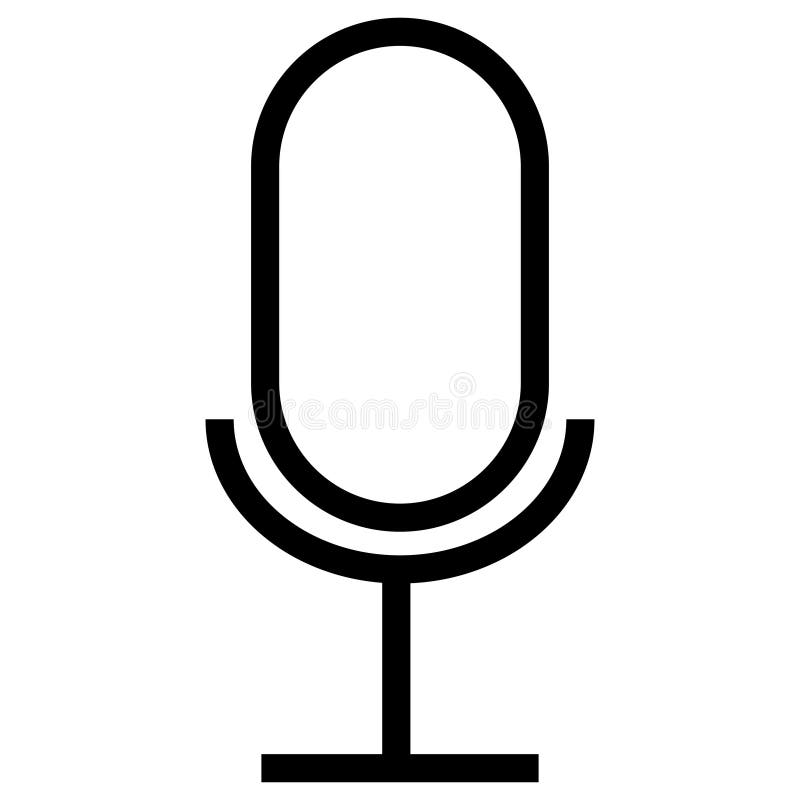 Microphone Icon Vector. Voice Recorder Symbol Stock Vector ...