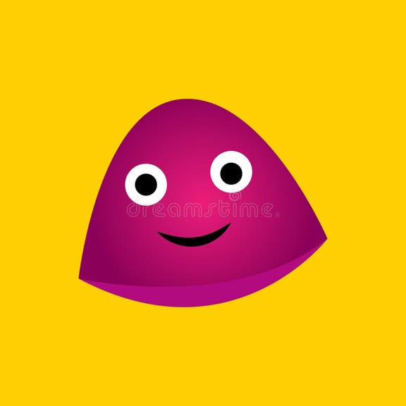 Illustration of an Angled Triangle Happy Icon Design for Animation ...