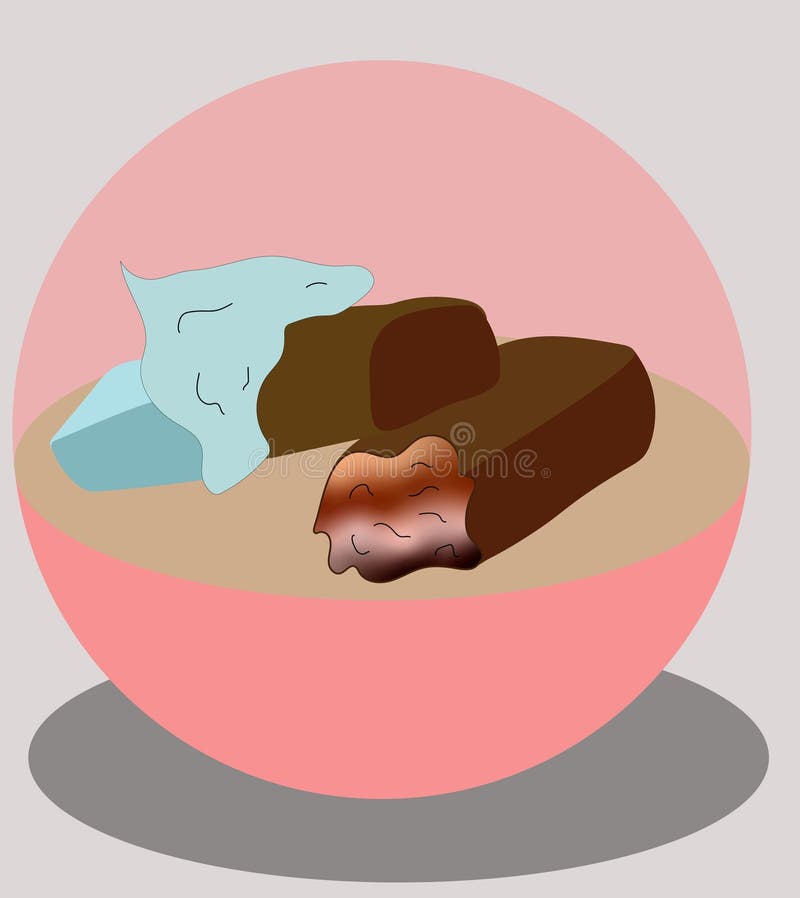 Candy in a bowl stock vector. Illustration of sweet - 256532993