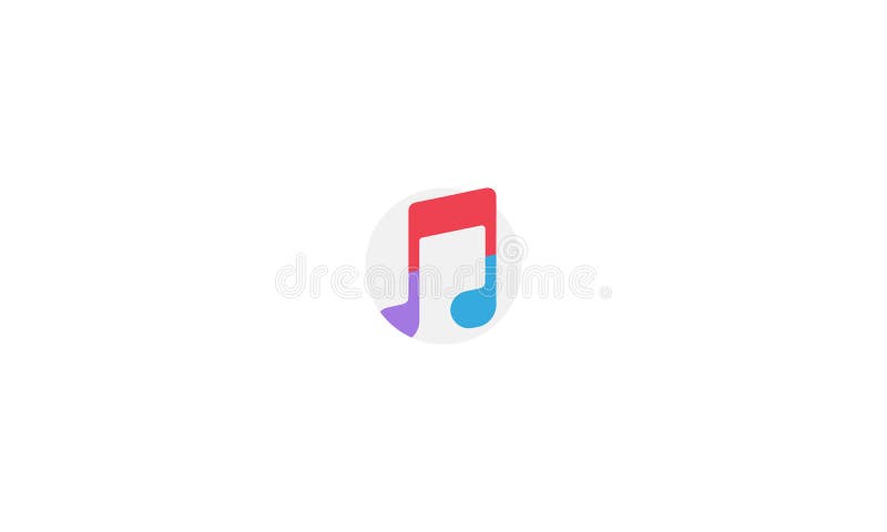 Modern Music Symbol Logo Design Stock Illustration - Illustration of ...