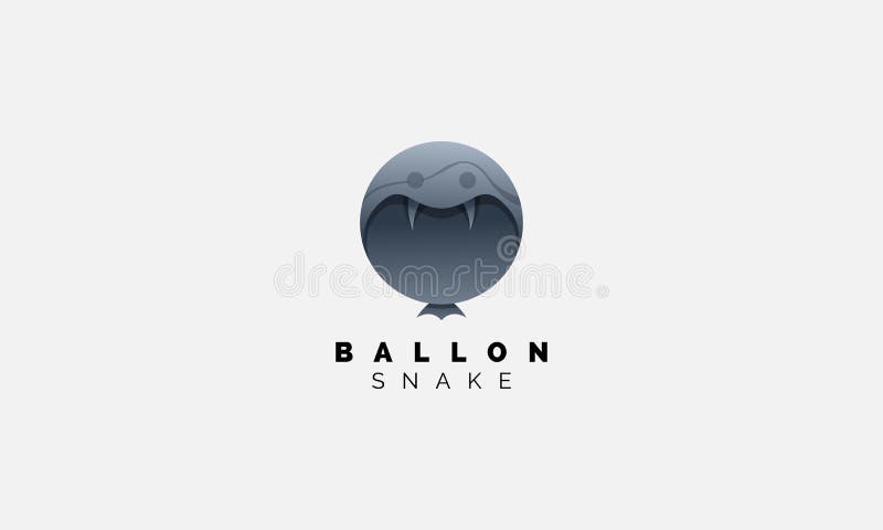 Abstract Modern Snake Logo with Balloon Concept Stock Vector ...