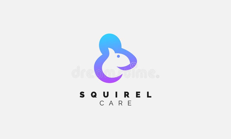 Squirrel Care Icon Symbol for Logo Template Vector Illustration Stock ...