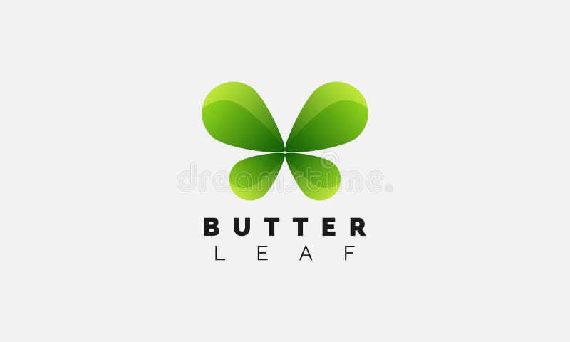 Butterfly Leaf Eco Concept. Abstract Vector Logo Design Template. Stock ...