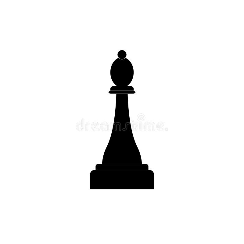 Silhouettes Chess Piece Vector Icons on White Background Stock ...