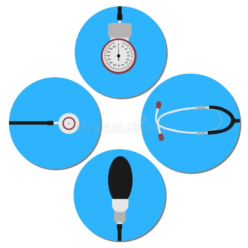 Tonometer stock illustration. Illustration of devices - 258056112