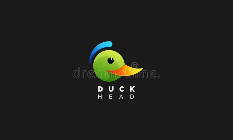 Simple Head Duck Logo, Icon Head Duck Logo, Icon Head Duck Logo Stock ...