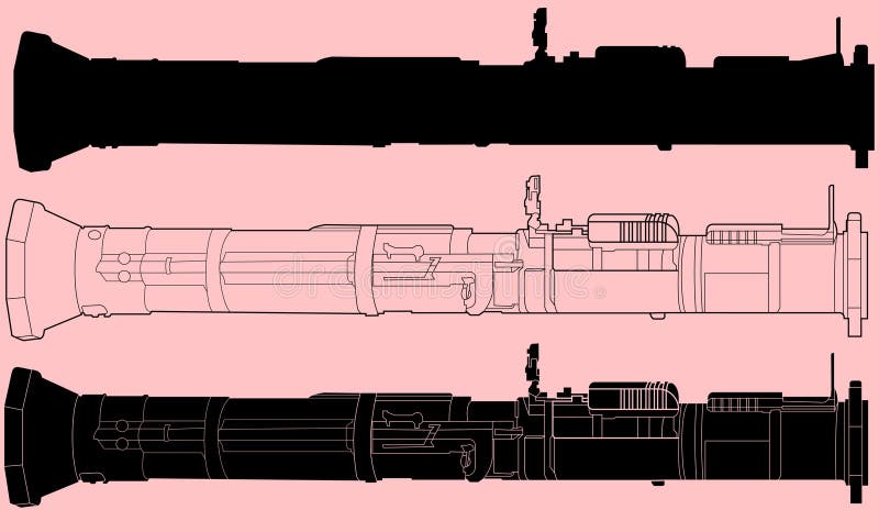 The AT4 is a Swedish 84 Mm Unguided Stock Vector - Illustration of ...