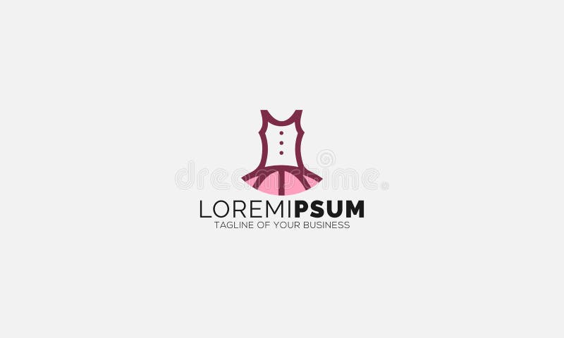 Creative Dress Logo Design Template and Modern Dress Logo Design Stock ...