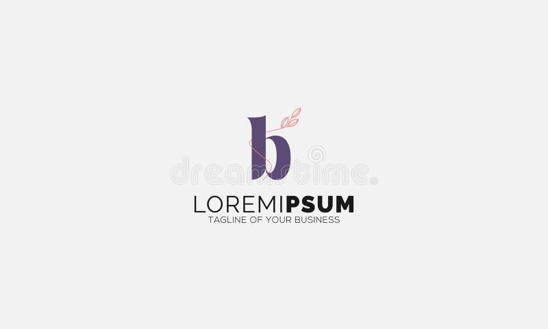 Letter B Beauty Logo Design Vector Icon Stock Illustration ...