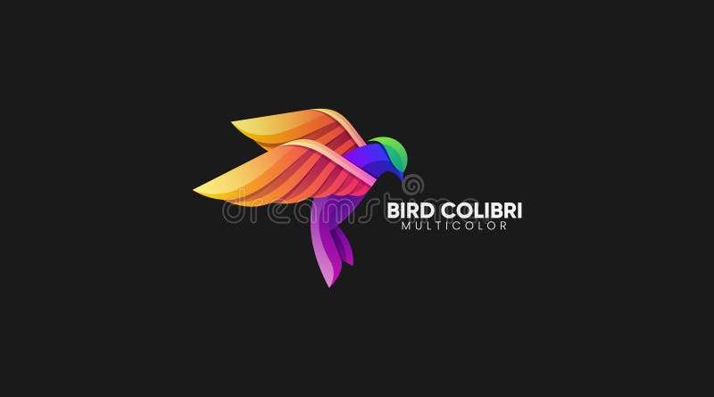 Gradient Bird Lab Logo Design Vector Stock Vector - Illustration of ...