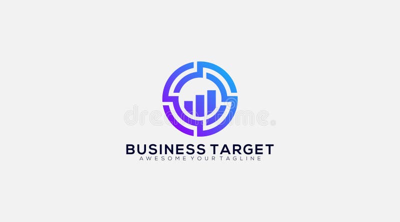 Creative Business Target Logo Vector Design Concept Illustration Stock ...