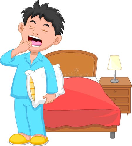 Cartoon Boy Wake Up Stock Illustrations – 450 Cartoon Boy Wake Up Stock ...