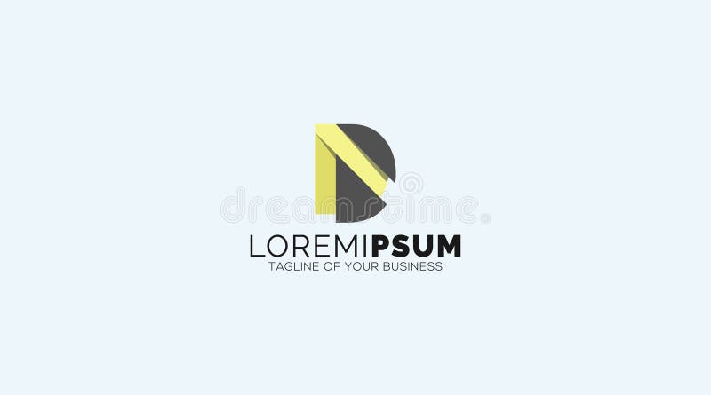 Vector Abstract Letter D Logo Design Concept Stock Illustration ...