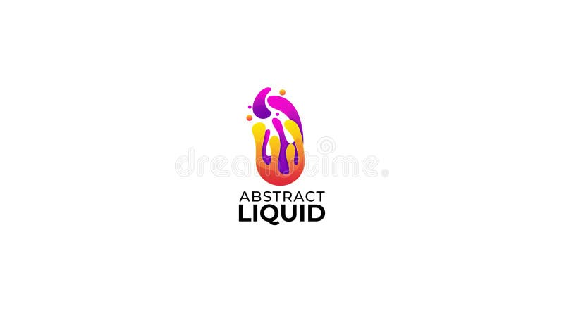 Colorful Abstract Liquid Water Logo Design Premium Vector Stock ...