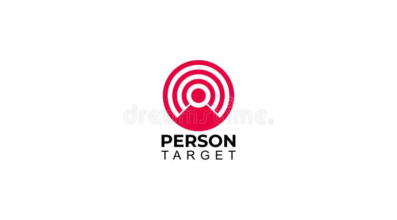 Creative Stylish Person Target Logo Design Vector Design Concept ...