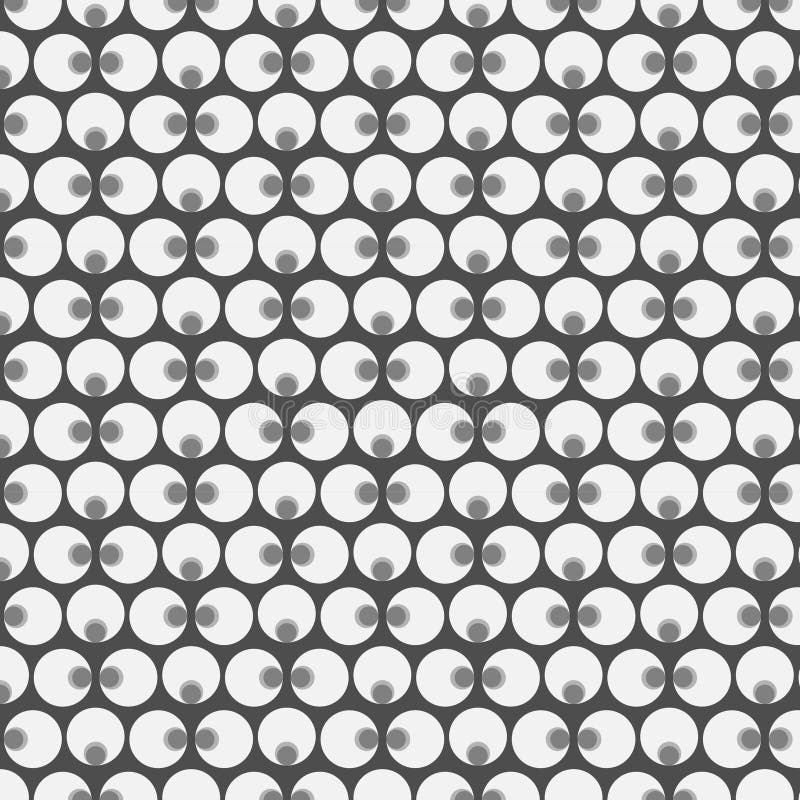 Seamless Abstract Pattern with Eyes Stock Vector - Illustration of ...