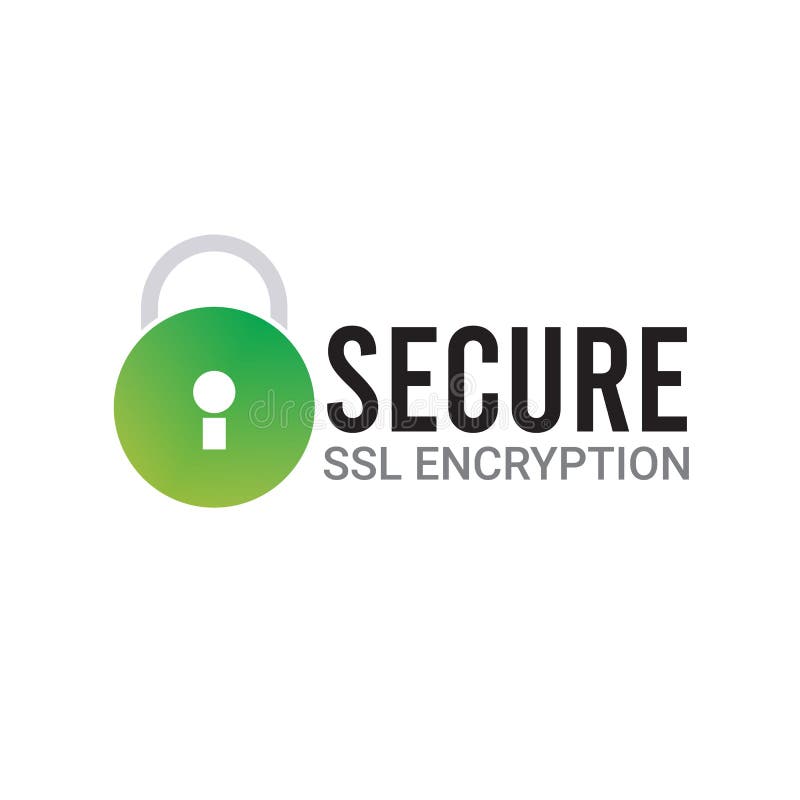 Secure Ssl Encryption Logo, Secure Connection Icon Vector Illustration ...