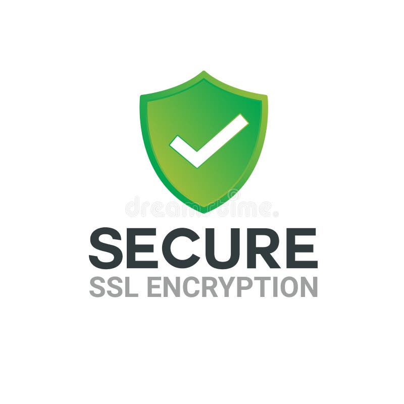 Secure Ssl Encryption Logo Secure Connection Icon Vector Illustration Stock Illustration