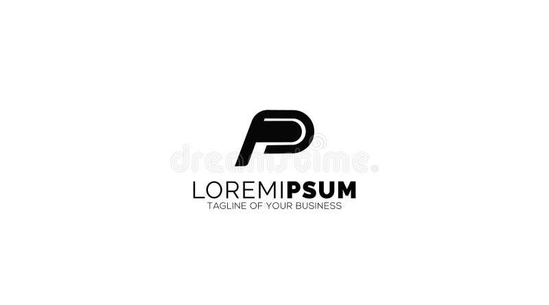 Letter P Initial Logo Design Vector Sign Symbol Icon Stock Illustration ...