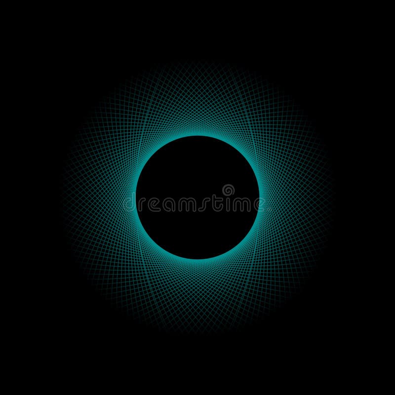 Cyan Black Hole Spirograph Vector Stock Vector - Illustration of ...
