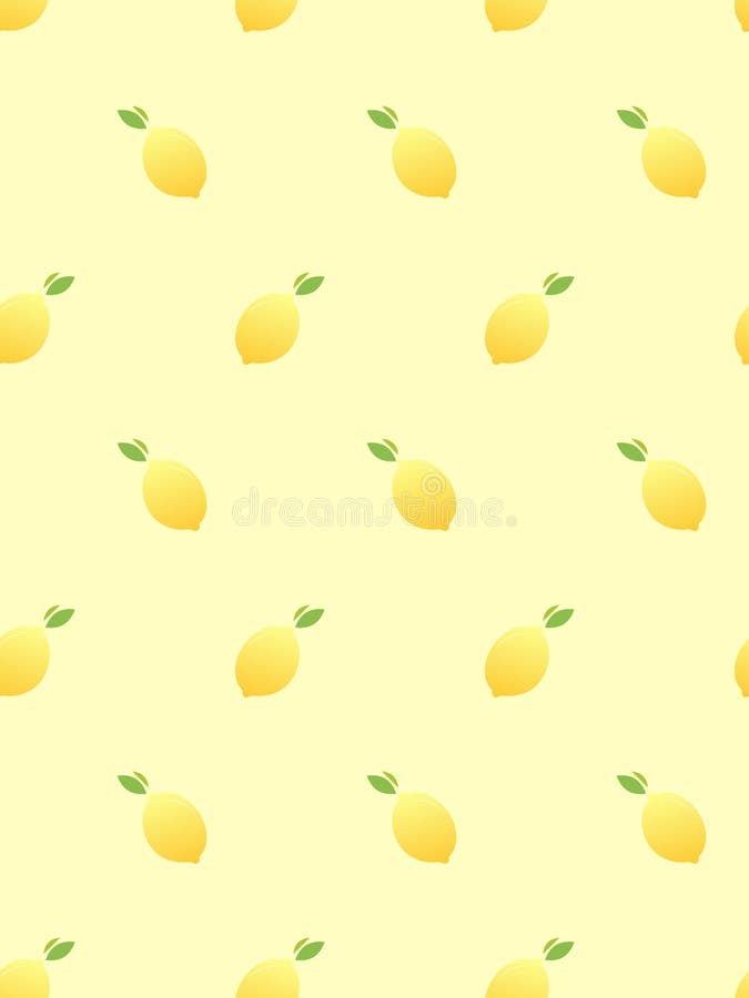 Lemon Seamless Art with Lite Colors Testy Food Stock Vector ...