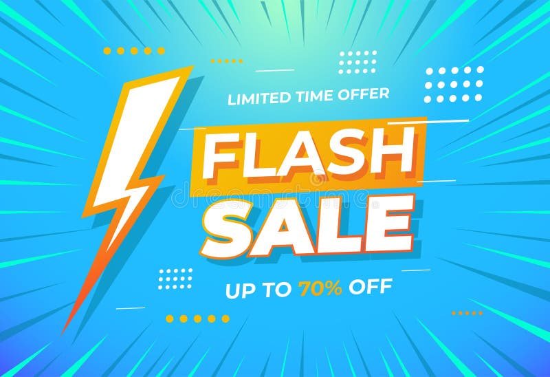 Web Banner Flash Sale 70 Off, Big Sale Limited Time Offer Banner, Blue ...