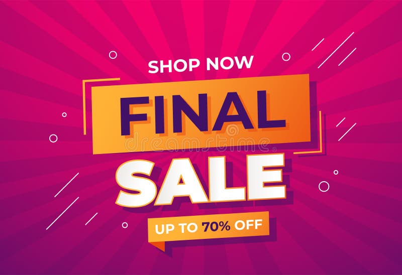 Web Banner Final Sale 70 Off, Big Sale Special Offer Banner, Red ...