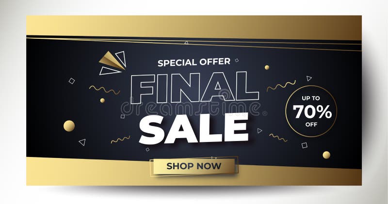 Final Sale Banner, Up To 70 Off, Banner for Shop Sale, Store Discount ...