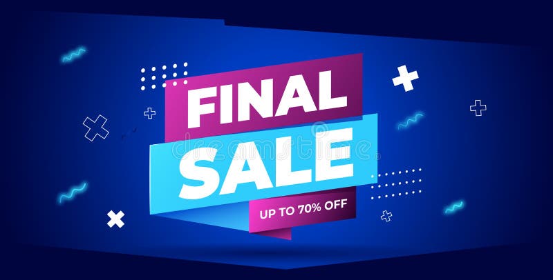 Final Sale Banner, Up To 70 Off, Banner for Shop Sale, Store Discount ...