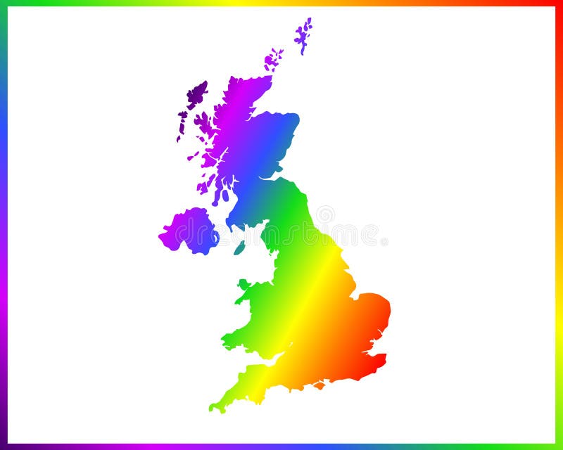 Map Scotland Scotland Rainbow Stock Illustrations – 20 Map Scotland ...