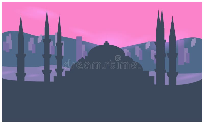 Istanbul Landscape Turkey without Inscription Stock Vector ...