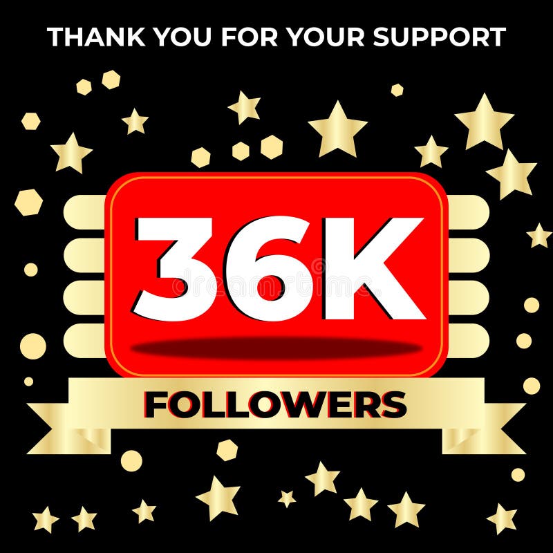 Thank You 35k Followers Celebration Template Design Perfect for Social ...