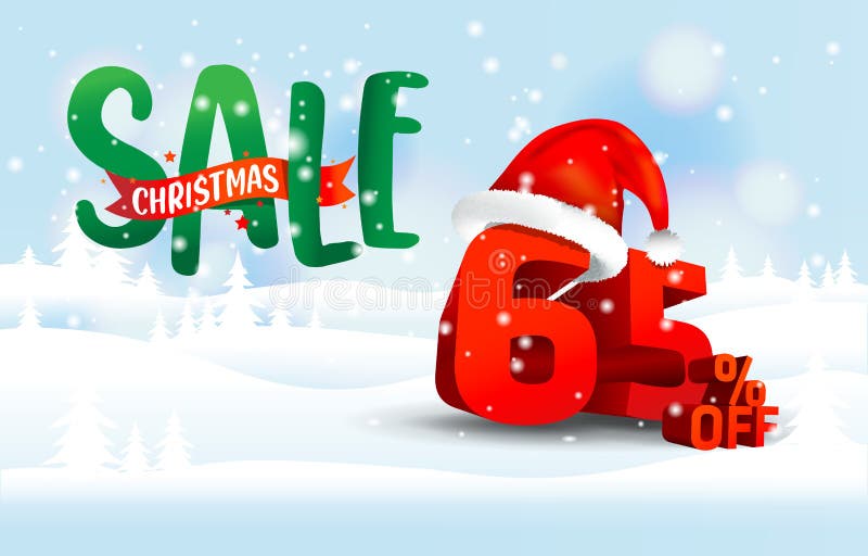 Christmas Sale Template for 65 Off. Christmas Promotion for Digital and ...