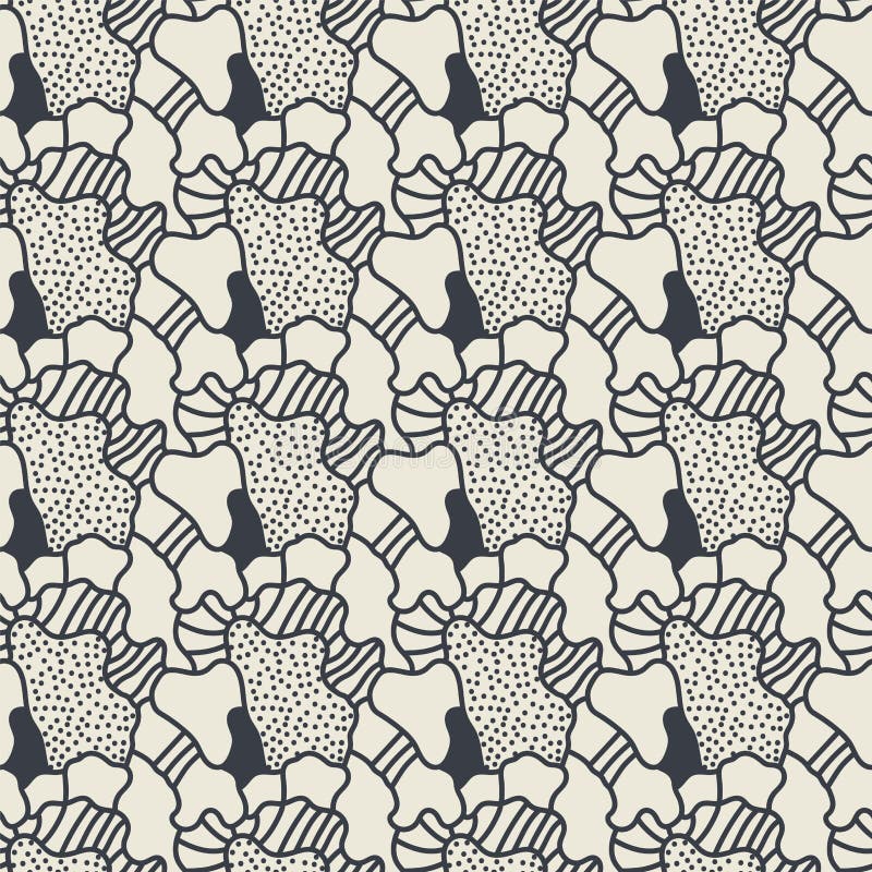 Abstract Seamless Unique Colorful Pattern with Wave Shapes Stock ...